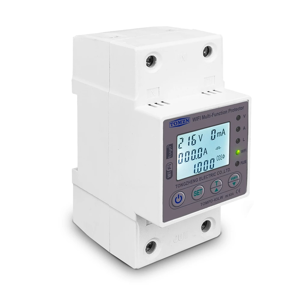 Contor monofazat inteligent WiFi 63A, 110V 220V 50/60Hz, cu functie de ...