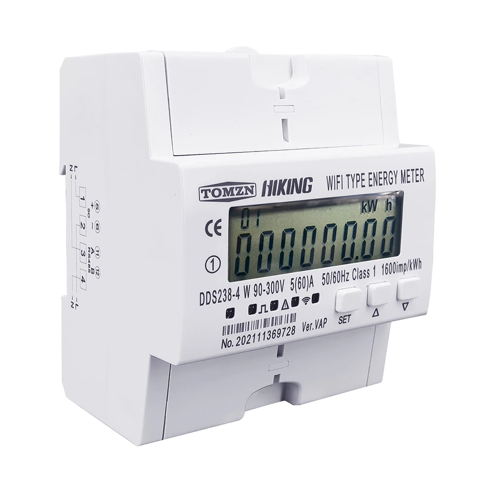 Sistem 2 in 1 - contor monofazat si siguranta SMART WiFi 60A, 90-300V ...