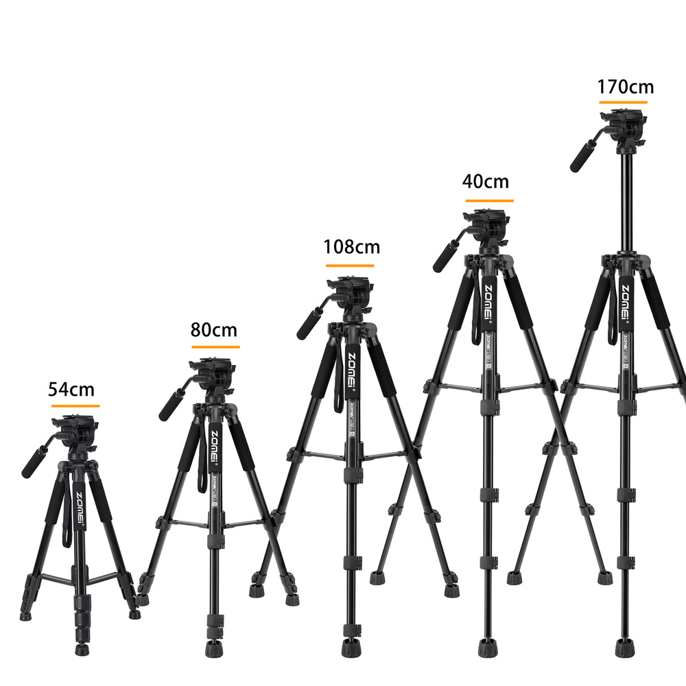 Trepied profesional 56 - 165 cm din aluminiu cu cap 3-Way si monopied ...