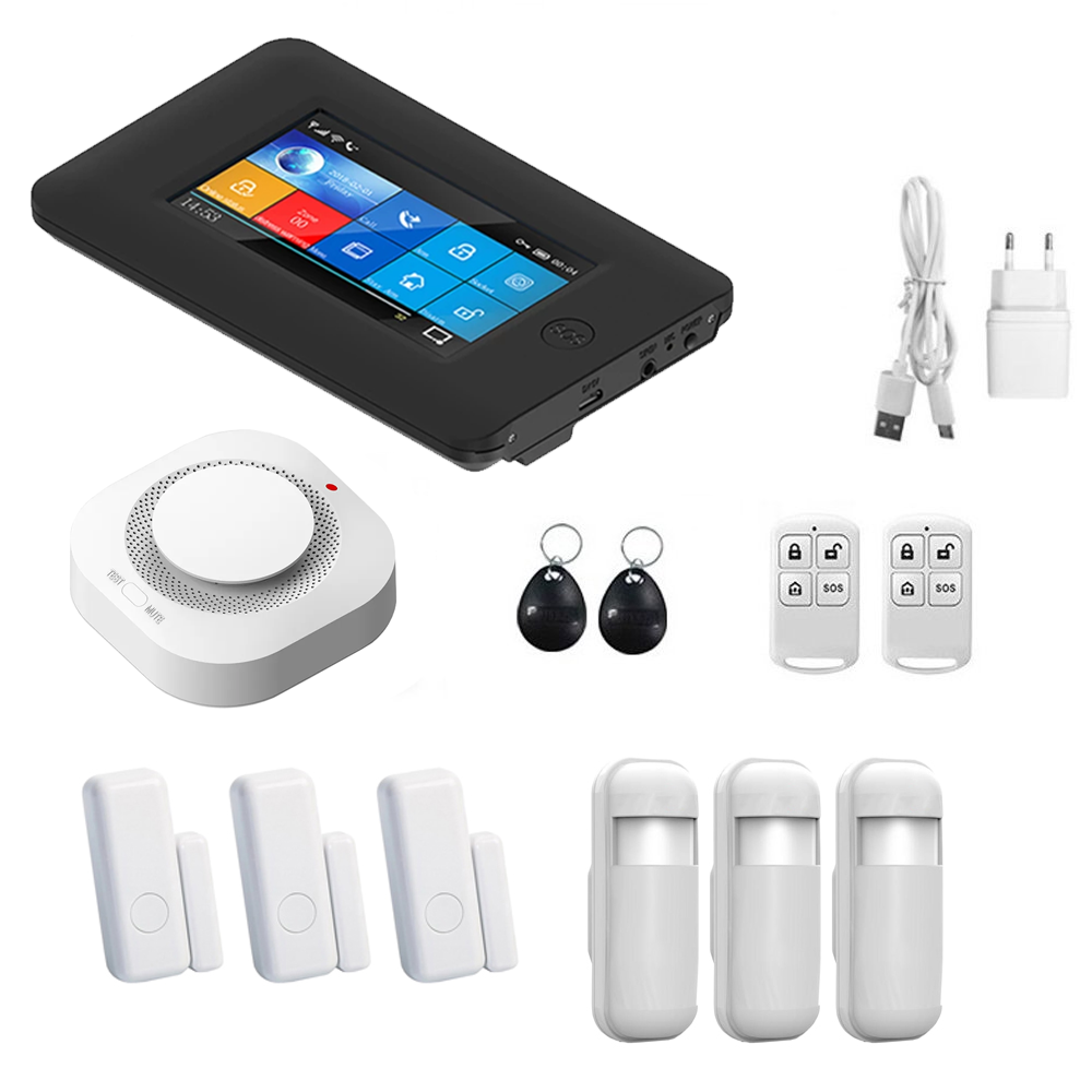 Sistem complet de alarma si senzori SMART WiFi, compatibil Alexa si ...