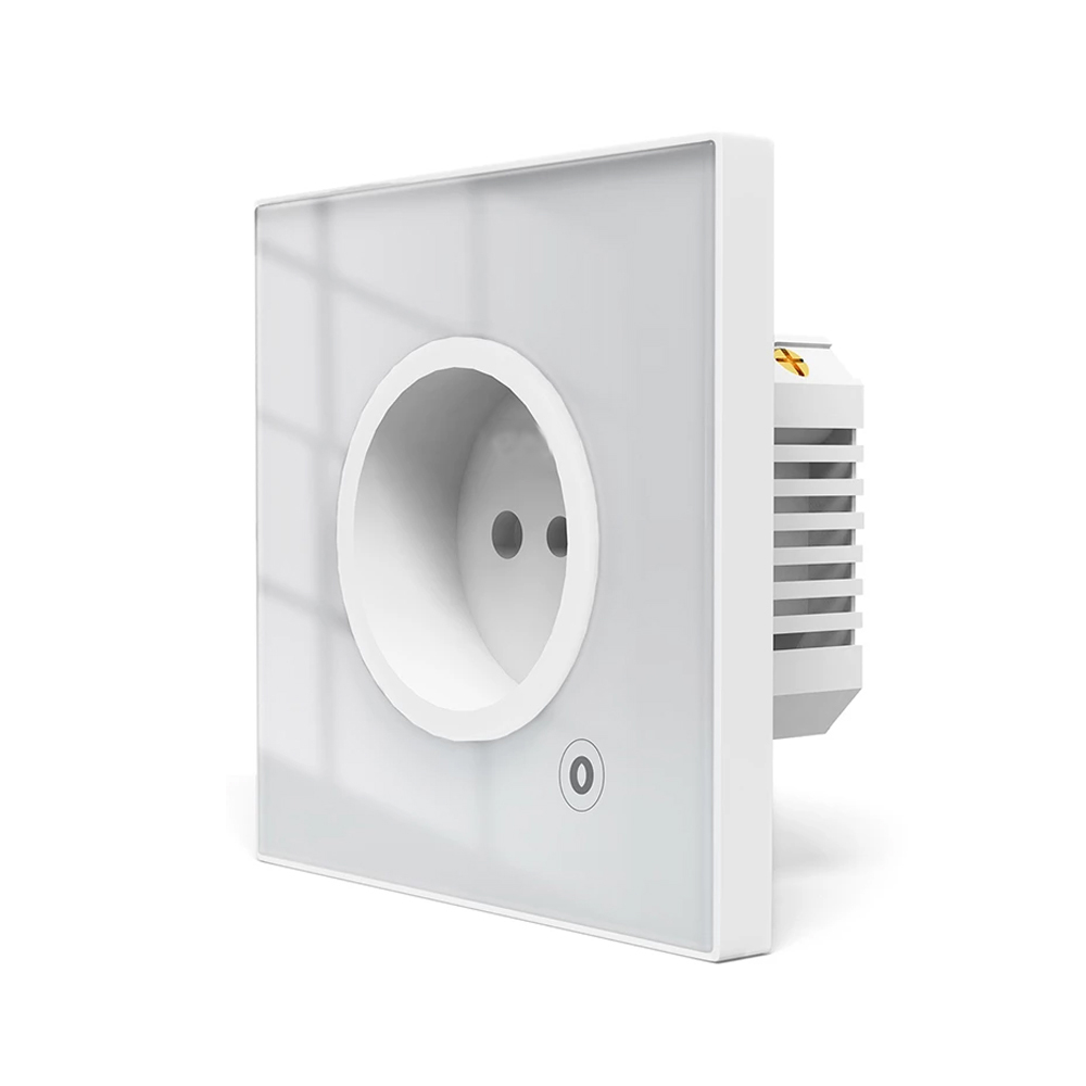 Priza inteligenta Smart WiFi cu panou din sticla, 3000W, compatibila ...