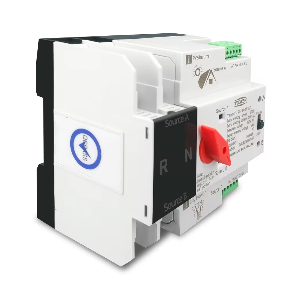 Comutator automat transfer intre retea si panouri fotovoltaice 2P, 230V ...